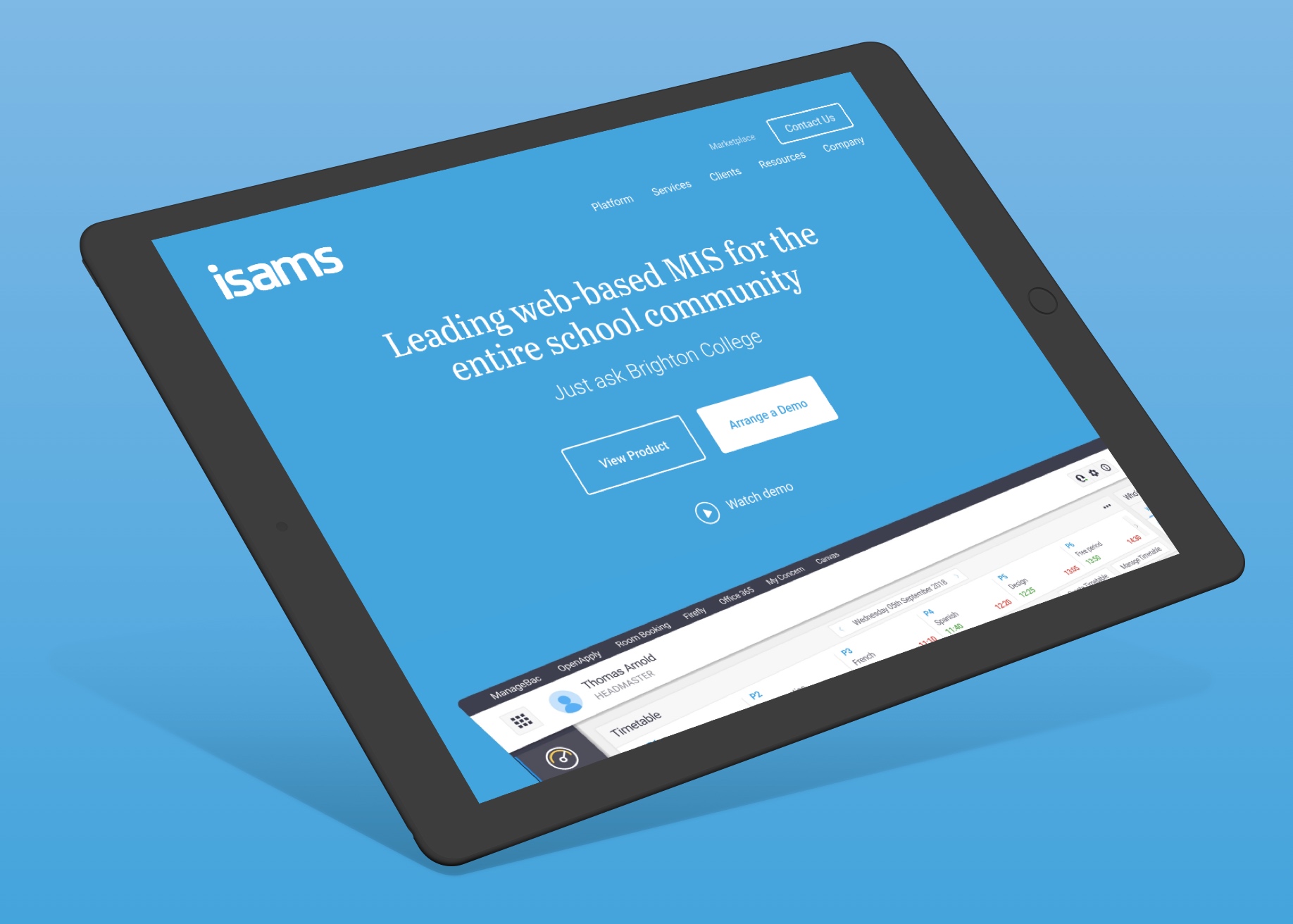 iSAMS - The Web Kitchen